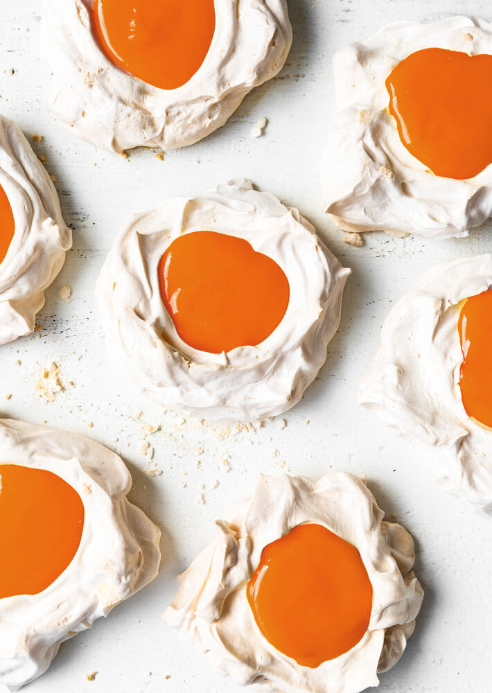 Mini Pavlovas With Blood Orange Curd Recipe The Feedfeed