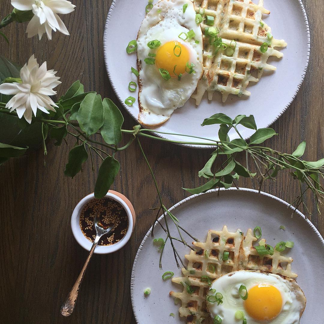 Scallion Waffles Recipe | The Feedfeed