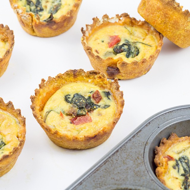 Sweet Potato Crusted Mini Quiche Recipe | The Feedfeed