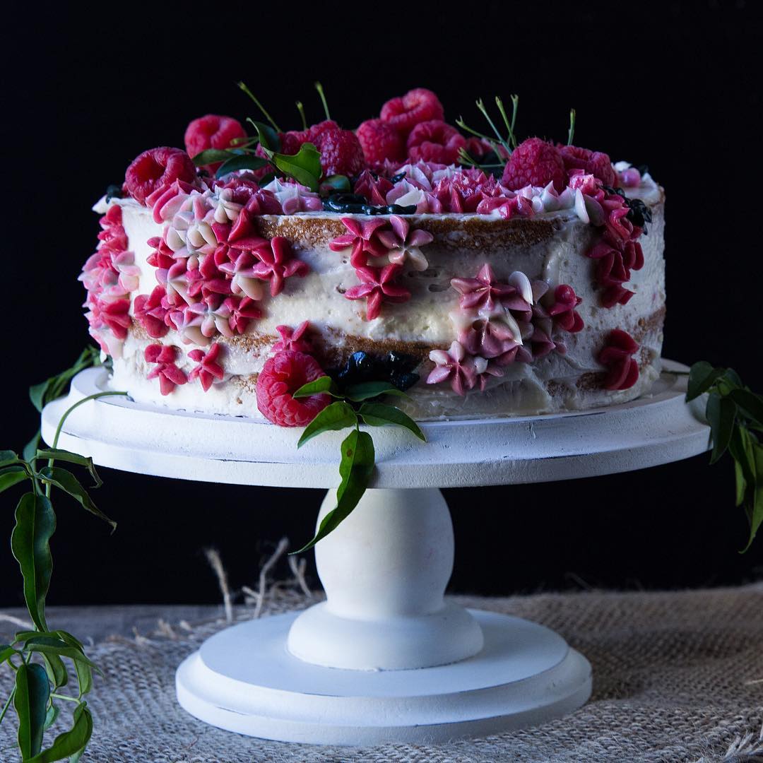 Raspberry Yellow Cake Recipe | The Feedfeed