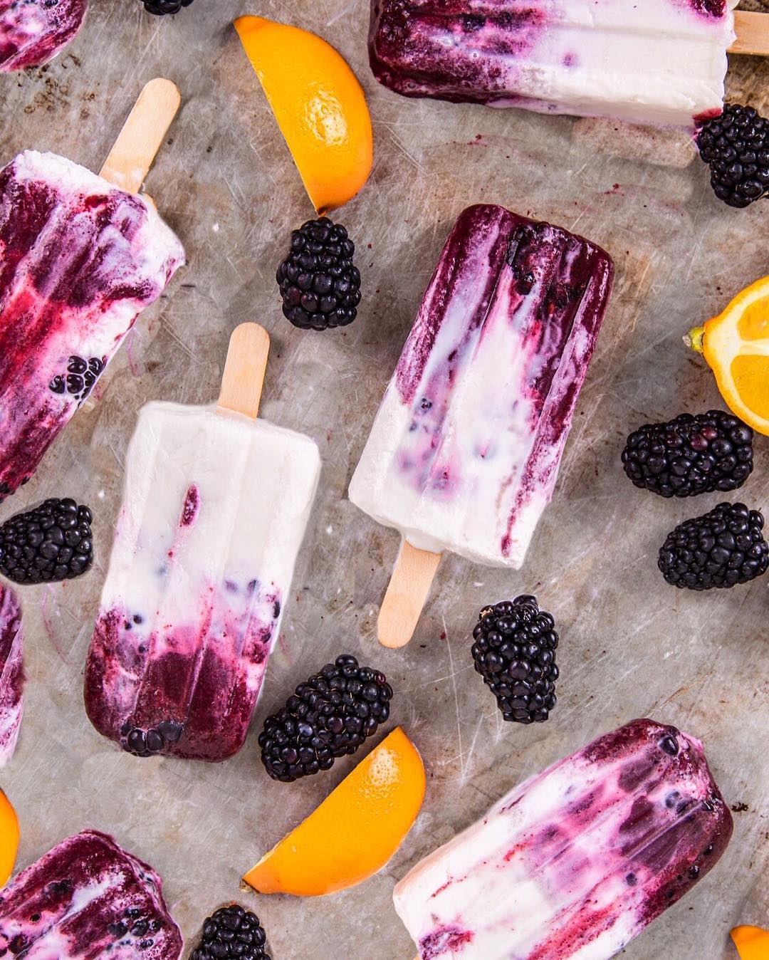 Blackberry And Lavender Cream Popsicles Recipe | The Feedfeed