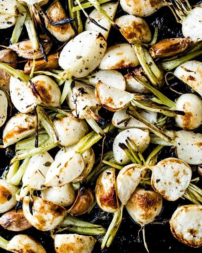 Butter And Garlic Roasted Turnips Recipe | The Feedfeed