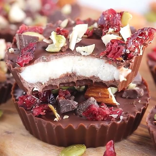 Easy Trail Mix Coconut Butter Cups Recipe | The Feedfeed