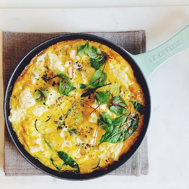 Get Your Greens Frittata Recipe | The Feedfeed