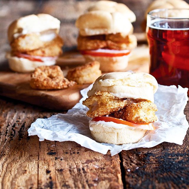 Beer-battered Shrimp Po'boy Sliders With Ipa Beer Creole Mayo Recipe ...