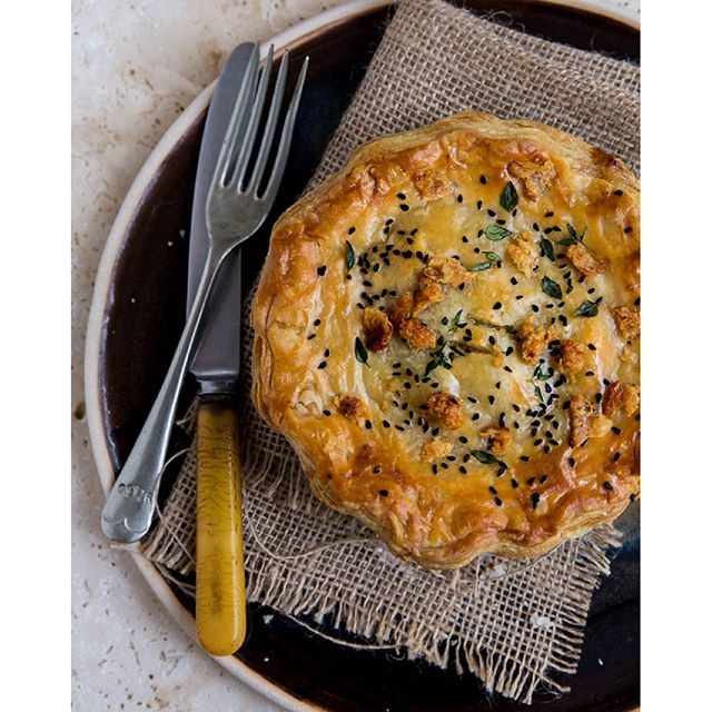 Chicken Pot Pie With Chestnut Mushrooms, Carrots & Peas Recipe | The ...