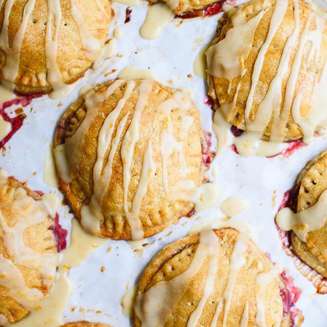 Cinnamon And Orange Glazed Raspberry Hand Pies Recipe | The Feedfeed