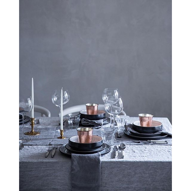 Copper And Gray Table Setting Recipe | The Feedfeed