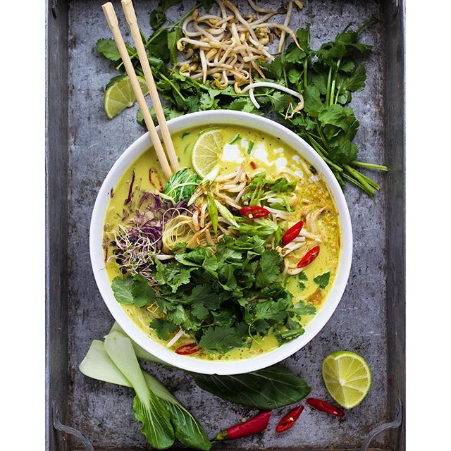 Spicy Laksa Noodle Soup With Spicy Coconut Broth Recipe | The Feedfeed