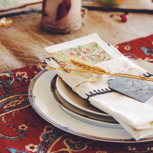 Local Wheat Table Setting | The Feedfeed