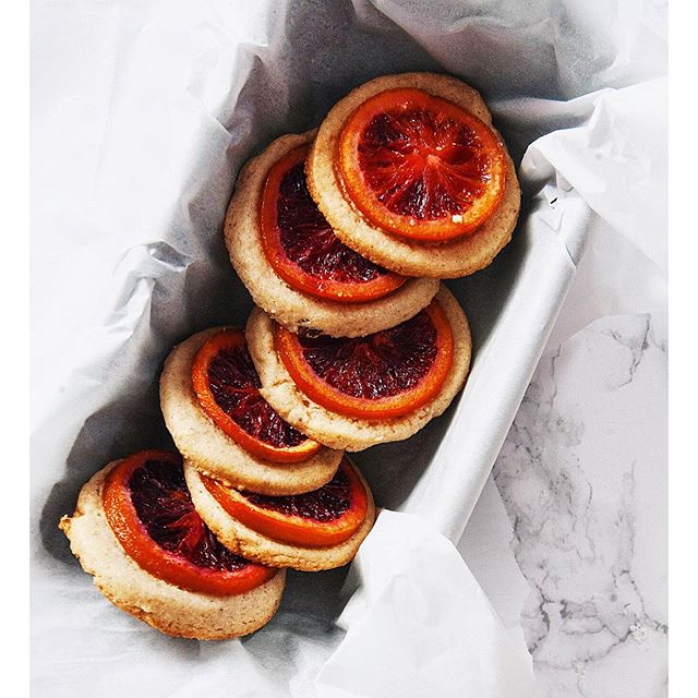Candied Blood Orange Shortbread Cookies Recipe | The Feedfeed