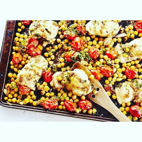 Roasted Chicken And Chickpeas Recipe | The Feedfeed