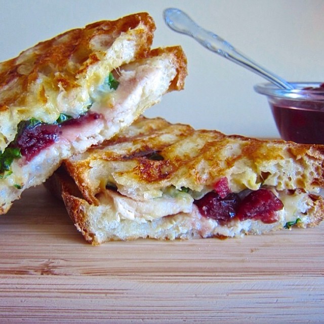 Turkey And Cranberry Panini Recipe | The Feedfeed