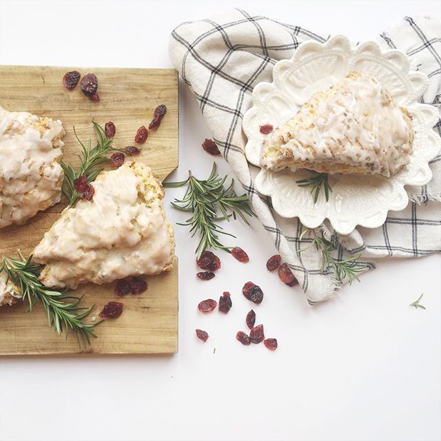 Rosemary And Dried Cranberry Scones Recipe | The Feedfeed