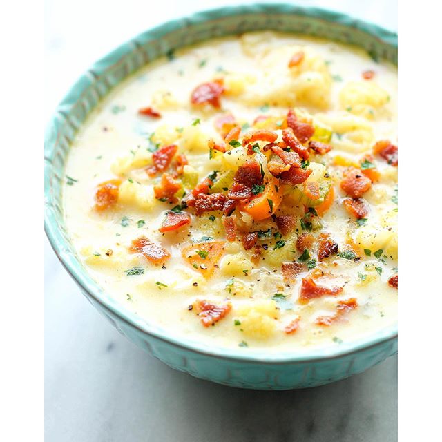 Cauliflower & Bacon Chowder Recipe | The Feedfeed