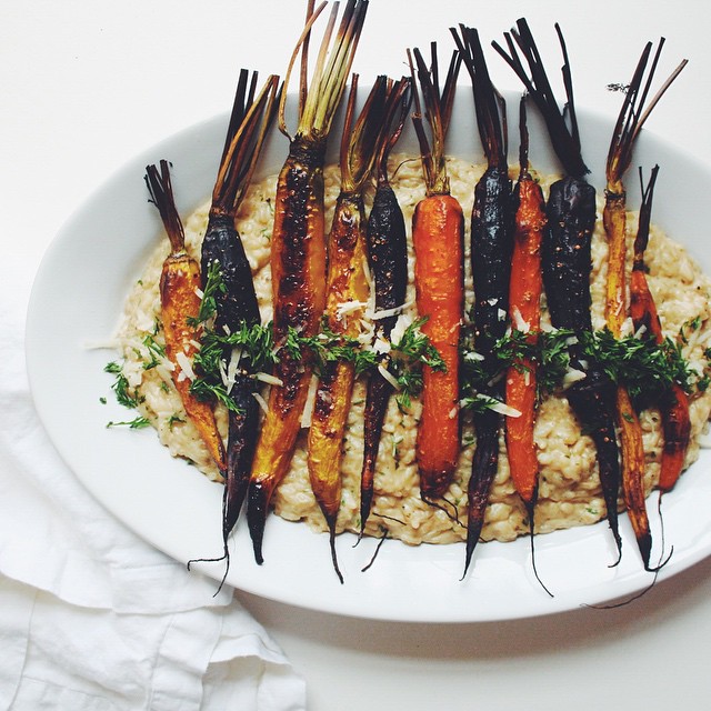 Risotto With Smoky Roasted Carrots Recipe | The Feedfeed