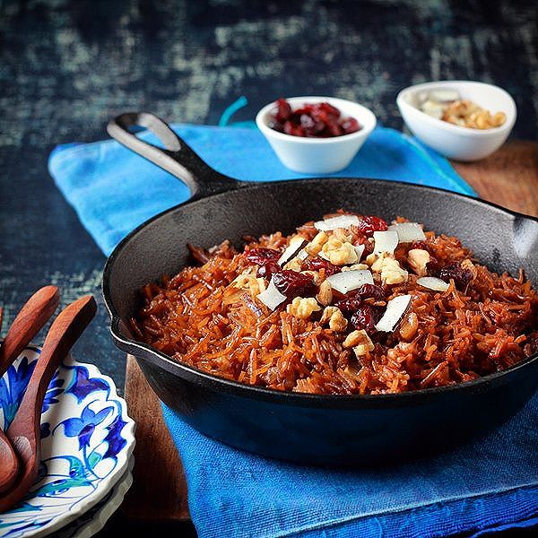 Jaggery Rice With Coconut Slices Recipe | The Feedfeed