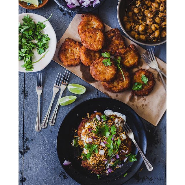 Crispy Aloo Tikki Chaat Recipe | The Feedfeed