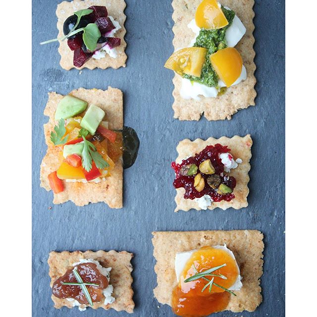 Pickled Beets, Spinach And Hazelnut Pesto, And Cranberry Compote ...