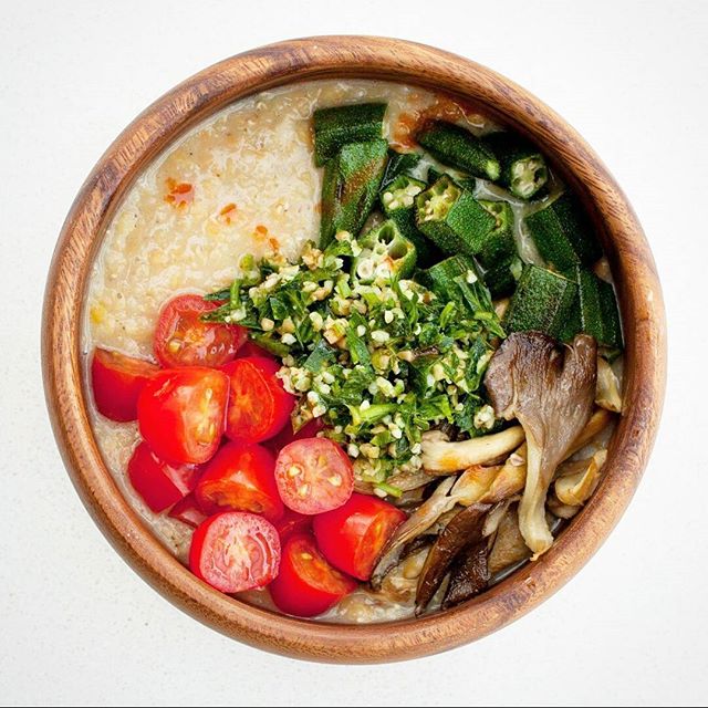 Savoury Breakfast Oats With Sautéed Okra Recipe | The Feedfeed
