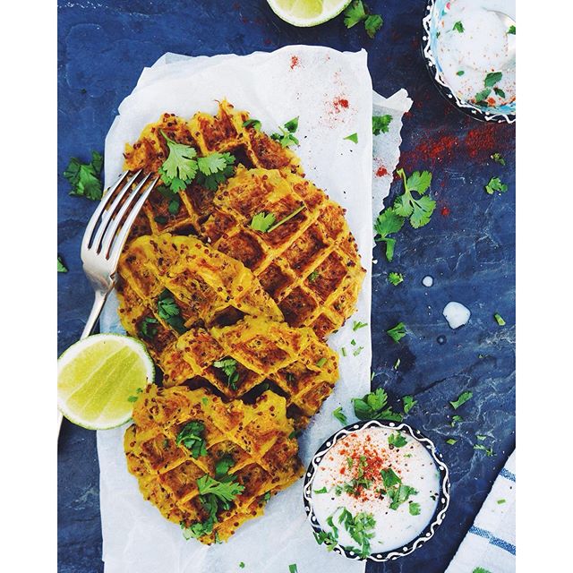 Spaghetti Squash, Quinoa, & Cumin Waffles Recipe | The Feedfeed
