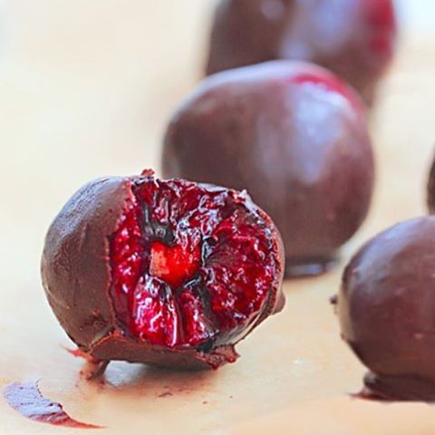 Raw Chocolate Cherry Truffles Recipe | The Feedfeed