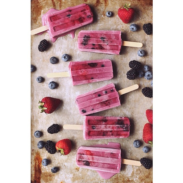 Mixed Berry Ice Pops With Coconut Milk & Cardamom Recipe | The Feedfeed