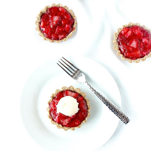 Mini Strawberry Rhubarb Tarts Recipe | The Feedfeed