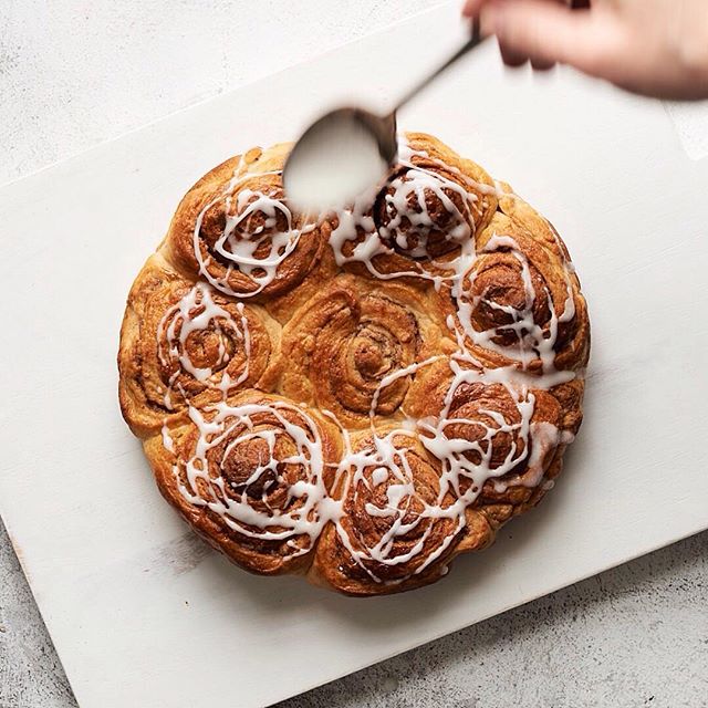 Classic Cinnamon Buns With Icing Recipe | The Feedfeed