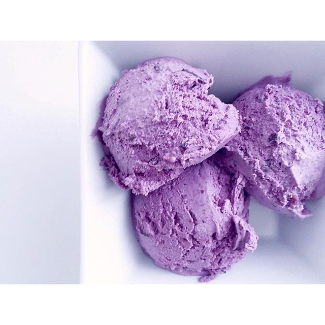 Home Churned Blueberry Ice Cream Recipe | The Feedfeed