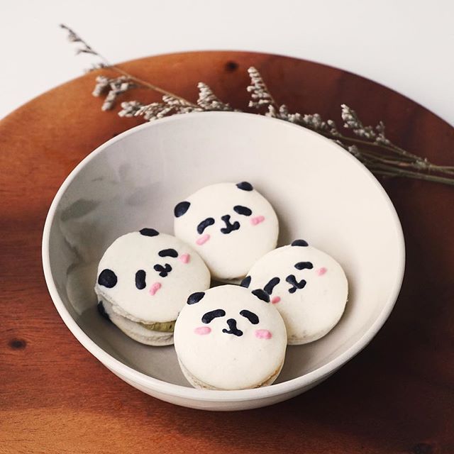 Panda Macarons Recipe | The Feedfeed