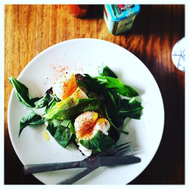 Wild Garlic Poached Duck Egg Toast Recipe | The Feedfeed