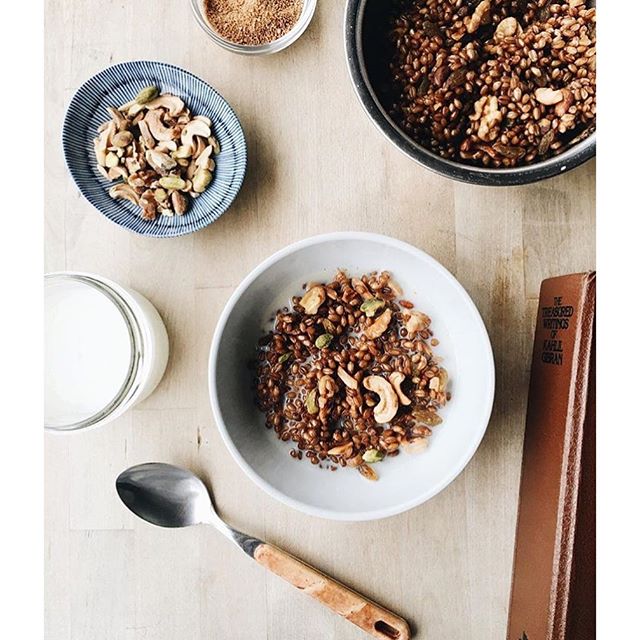 Date And Nut Wheat Berry Cereal Recipe | The Feedfeed
