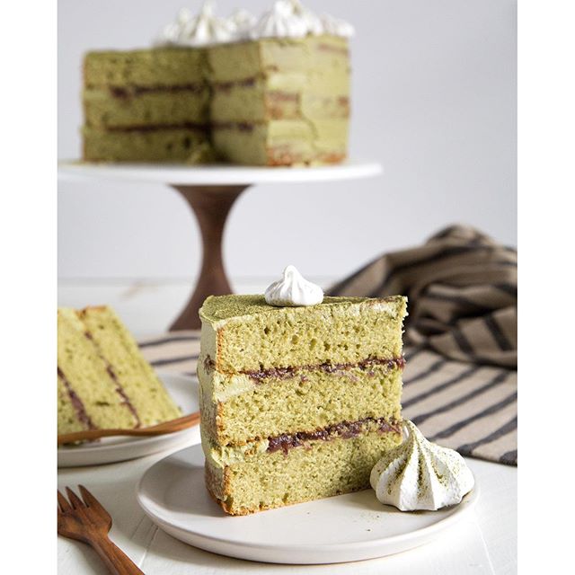Matcha Red Bean Cake Recipe | The Feedfeed