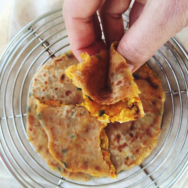 Potato-cauliflower Stuffed Paratha Recipe | The Feedfeed