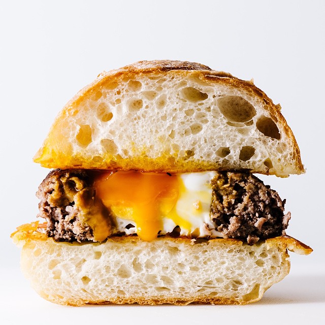 Ultimate Hangover Cure Egg-in-a-hole Grilled Cheese Burger Recipe | The ...