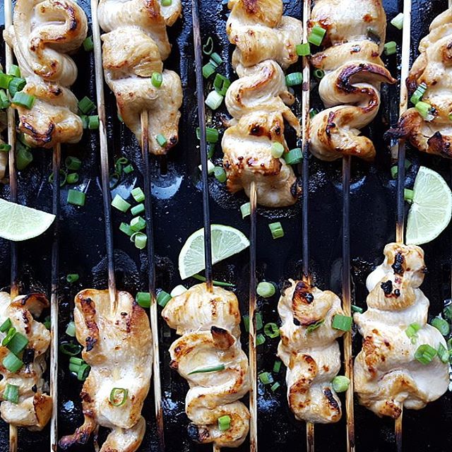 Chicken Saté With Spicy Peanut Sauce Recipe | The Feedfeed