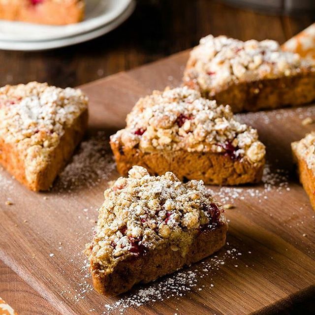 Raspberry Crumble Scones Recipe | The Feedfeed
