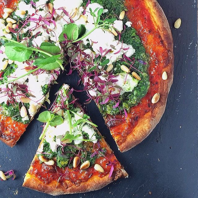Microgreen Pizza Recipe | The Feedfeed