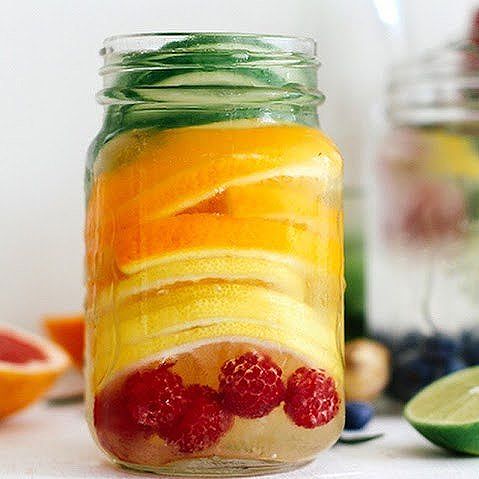 Raspberry Lemon Cucumber Orange Water Recipe | The Feedfeed