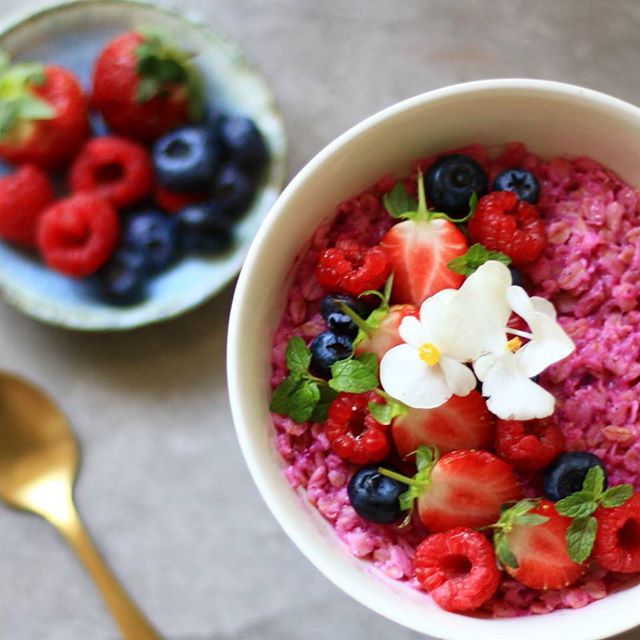 Pink Dragonfruit Oats Recipe | The Feedfeed