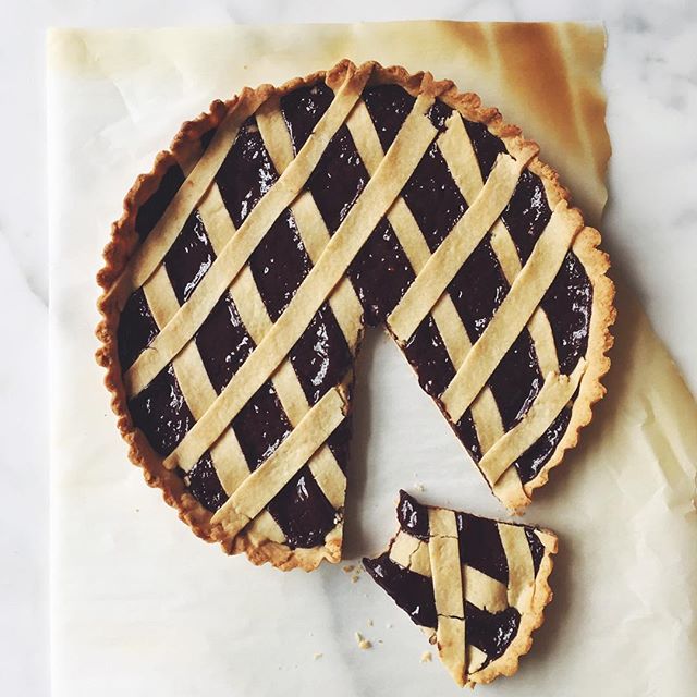 Crostata Di Cioccolata E Ciliegie (chocolate And Cherry Tart) Recipe ...