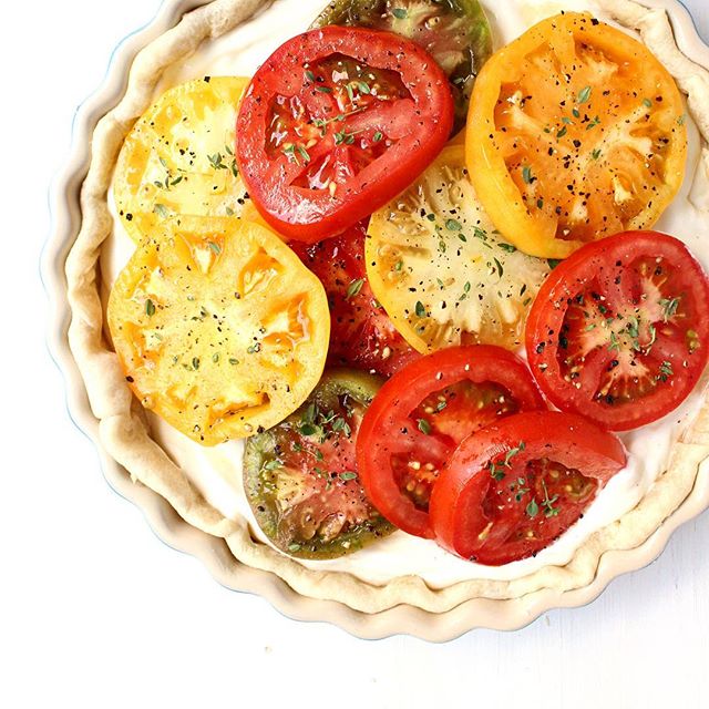 Tomato And Goat Cheese Pie Recipe | The Feedfeed