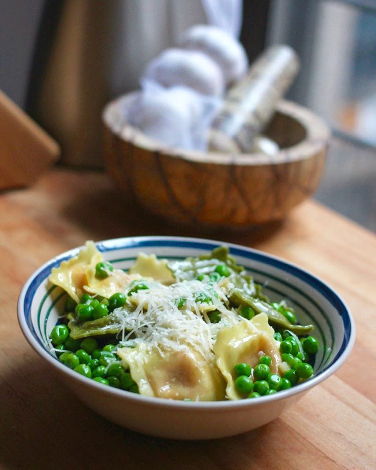 Ravioli With Peas And Garlic Recipe | The Feedfeed