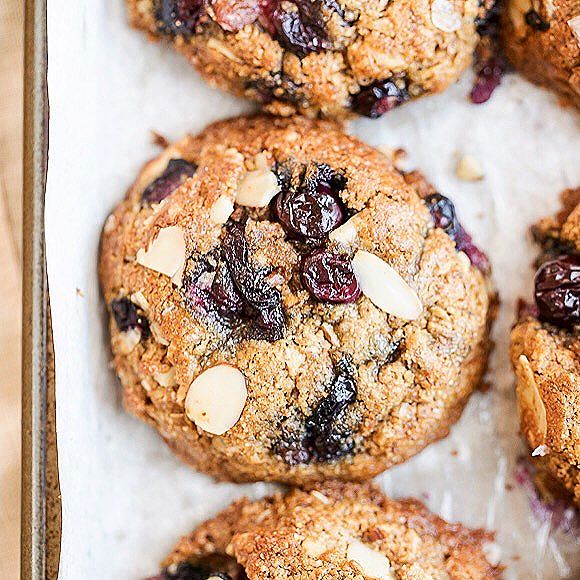 Blueberry And Almond Breakfast Cookies Recipe | The Feedfeed