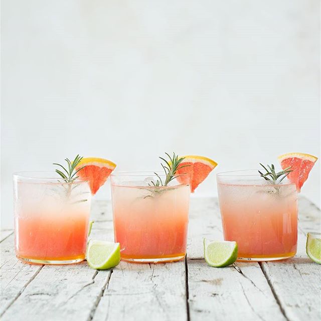 Grapefruit-lime Cocktail With Ginger And Rosemary Recipe | The Feedfeed
