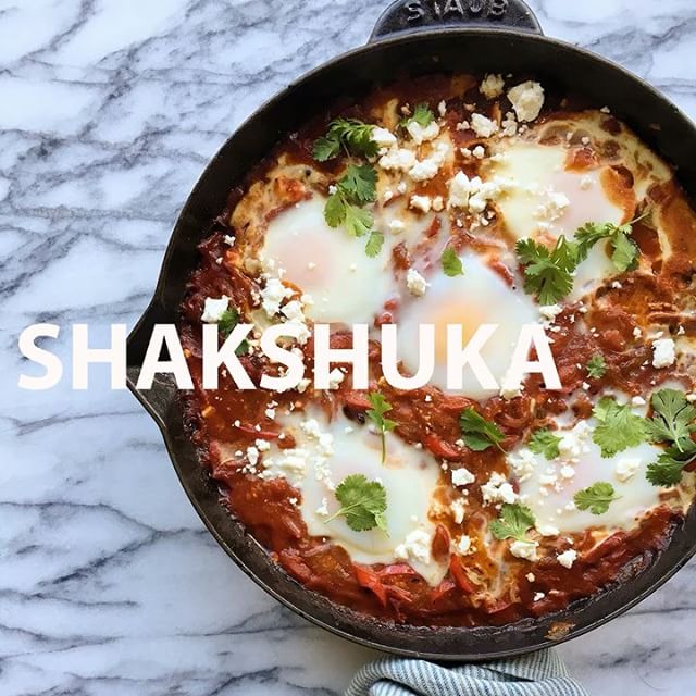Shakshuka With Red Peppers Recipe | The Feedfeed