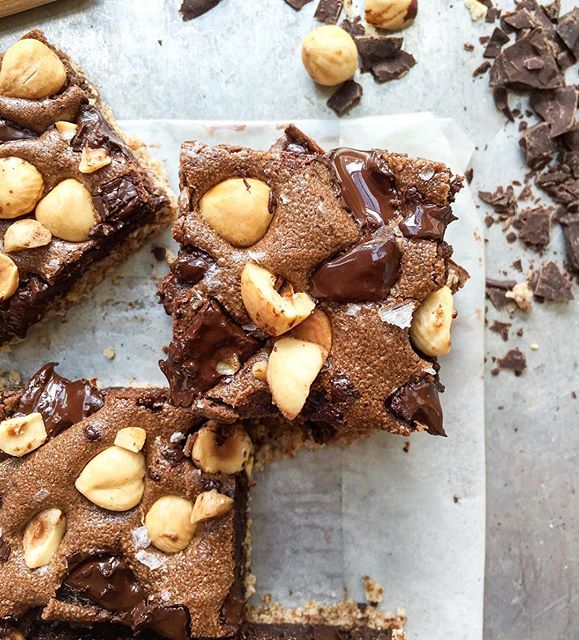 Double Chocolate Hazelnut Bars Recipe | The Feedfeed