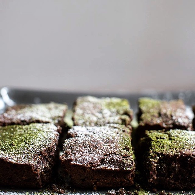 Dark Chocolate Matcha Brownies Recipe | The Feedfeed