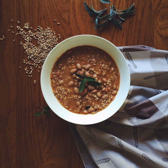 Spelt And Brown Bean Soup Recipe | The Feedfeed